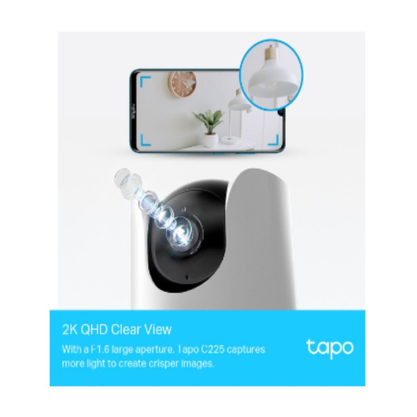 TP-Link Tapo C225 Pan/Tilt AI Home Security Wi-Fi Camera