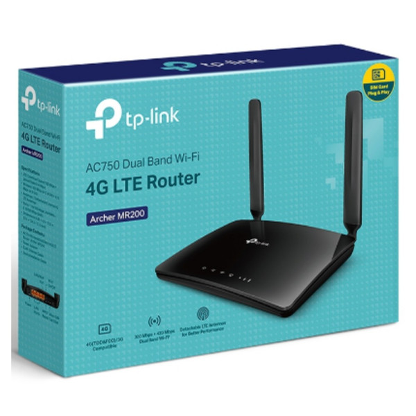TP-Link Archer MR200 AC750 Wireless Dual Band 4G LTE Router
